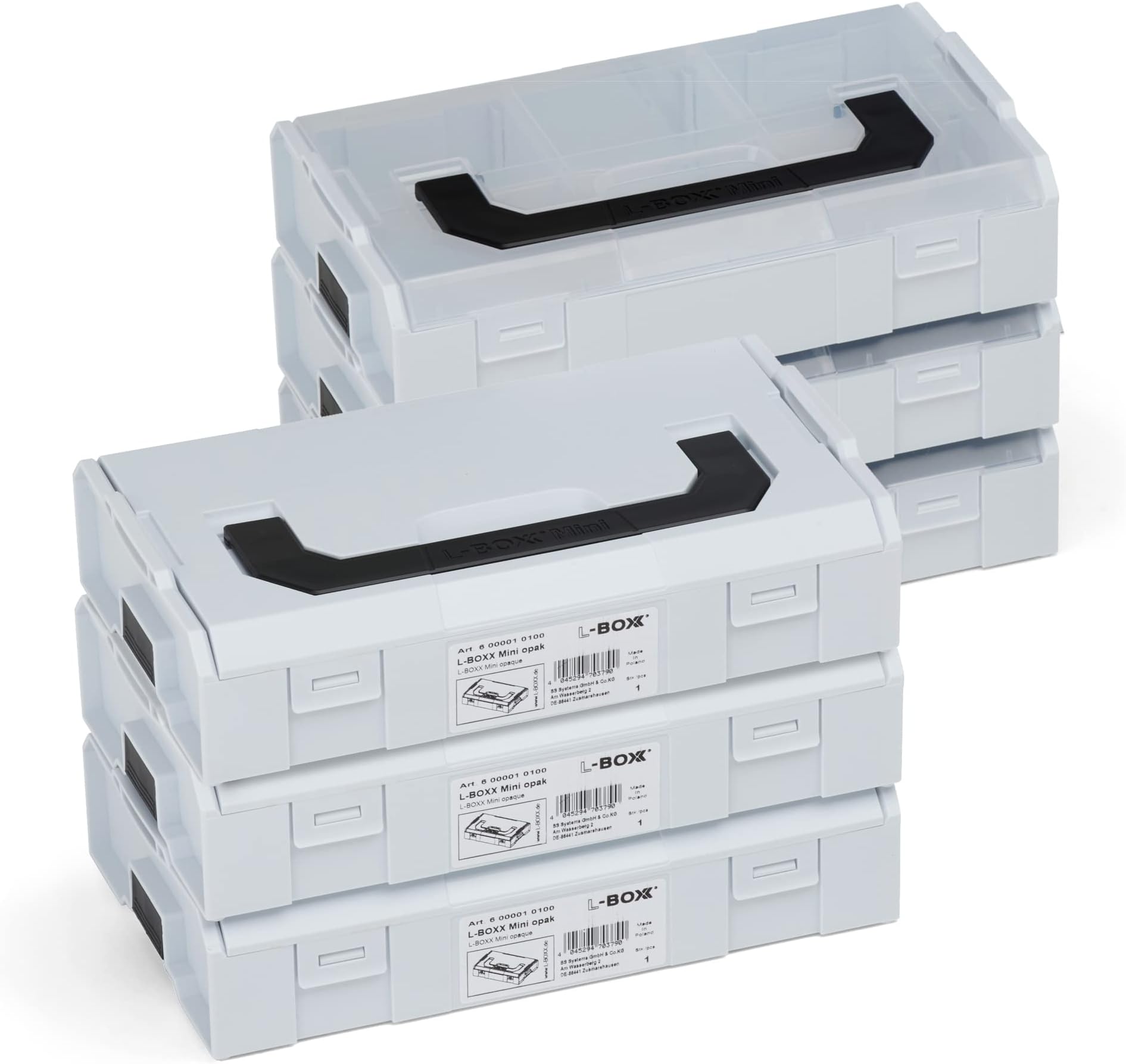 Bosch Sortimo L Boxx Mini | 6 Set in Red Transparent | Storage Screws ...