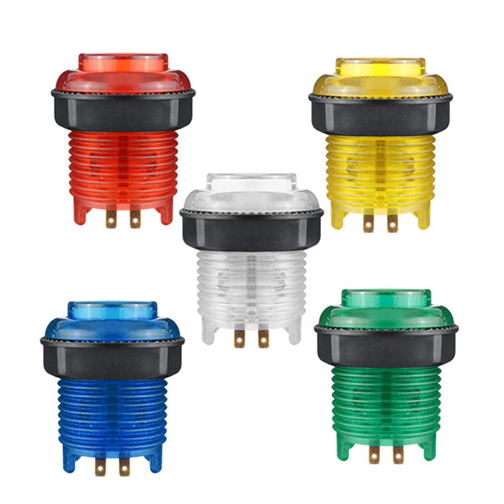 Amazon.com: Tiaoifaer 5X 30mm Arcade LED Lights Push Button Built-in ...