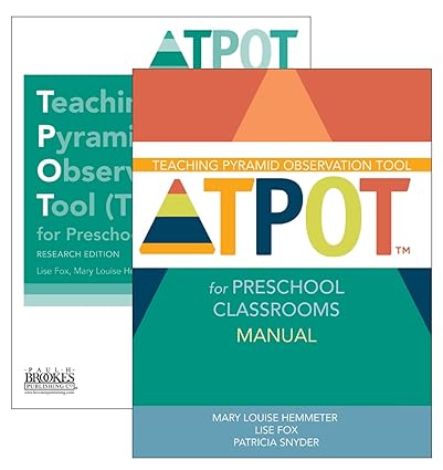 Teaching Pyramid Observation Tool (TPOT™) for Preschool Classrooms Set ...