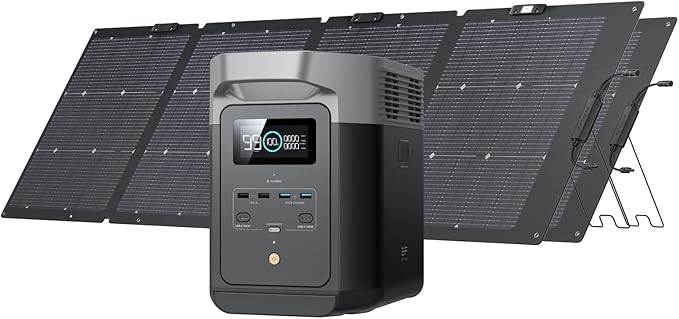 Amazon.com : EF ECOFLOW Solar Generator DELTA 2 with 2x220W Portable ...