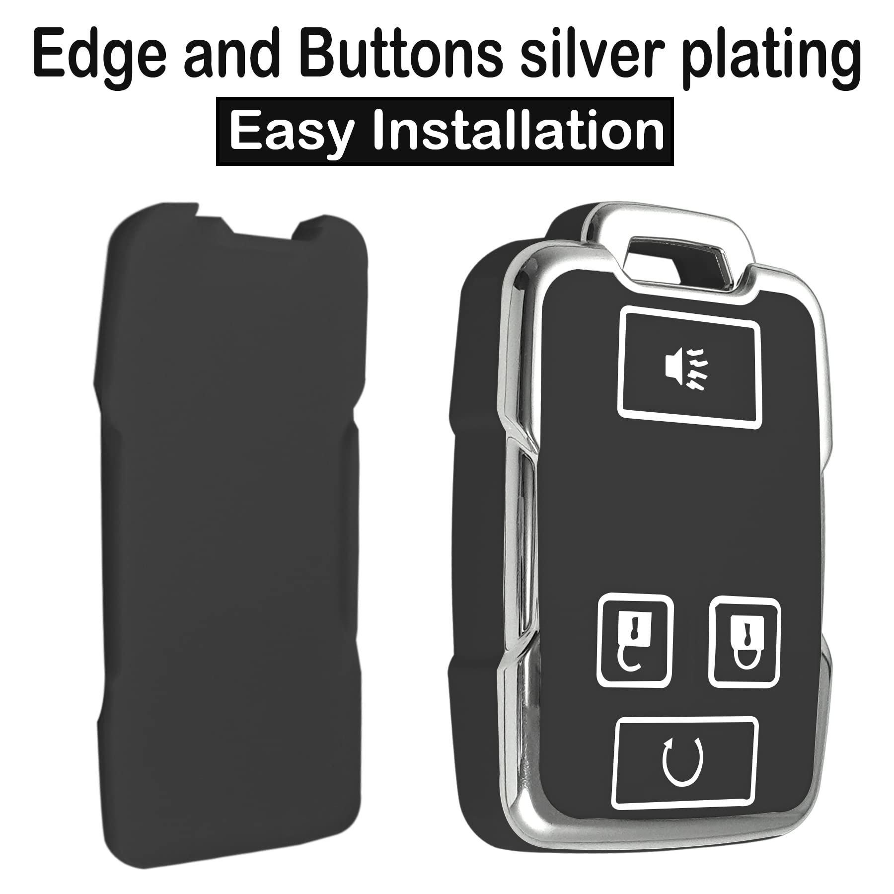 Snapklik.com : Kirsnda For GMC Key Fob Cover Case