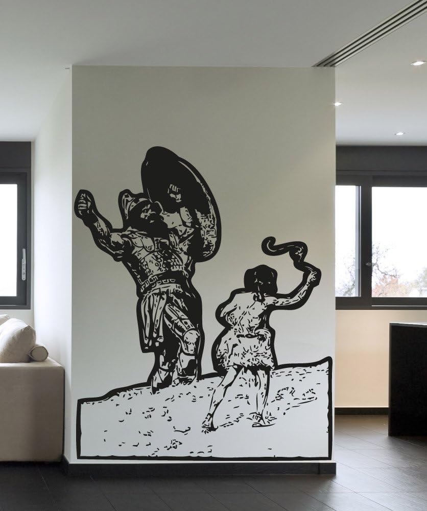 Amazon.com: Vinyl Wall Decal Sticker David And Goliath #5118 : Tools ...