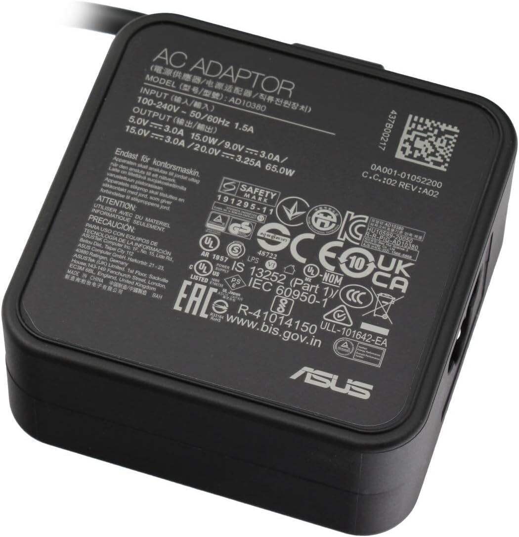 ASUS USB-C AC-adapter 65 Watt original ZenBook 14 UM425UA: Amazon.co.uk ...