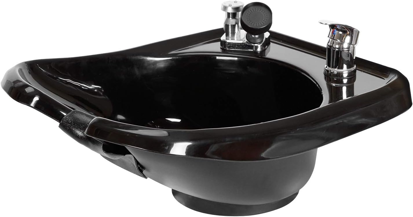 Amazon.com: VEVOR Shampoo Bowl Hair Sink for Salons, Black Hairdresser ...