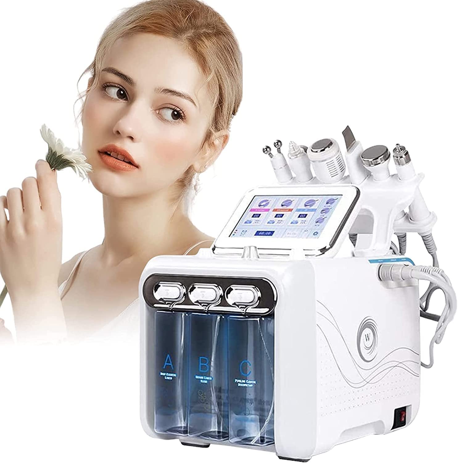 Buy JJ.Yoma Hydrogen Oxygen Beauty Machine, 6 in 1 Vacuum Face Cleaning ...