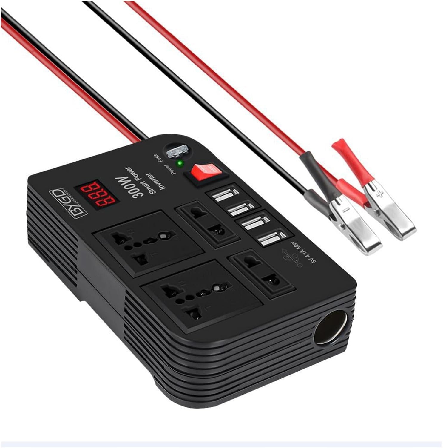 Amazon.com: 300W Car Inverters 12V 220V Modified Automobiles Inversor ...