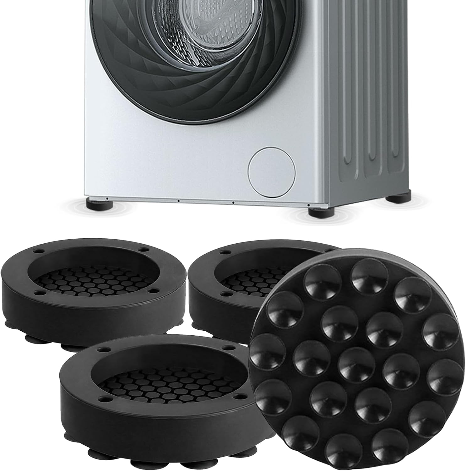 Amazon.com: Anti Vibration Pads for Washing Machine, Noise Cancelling ...