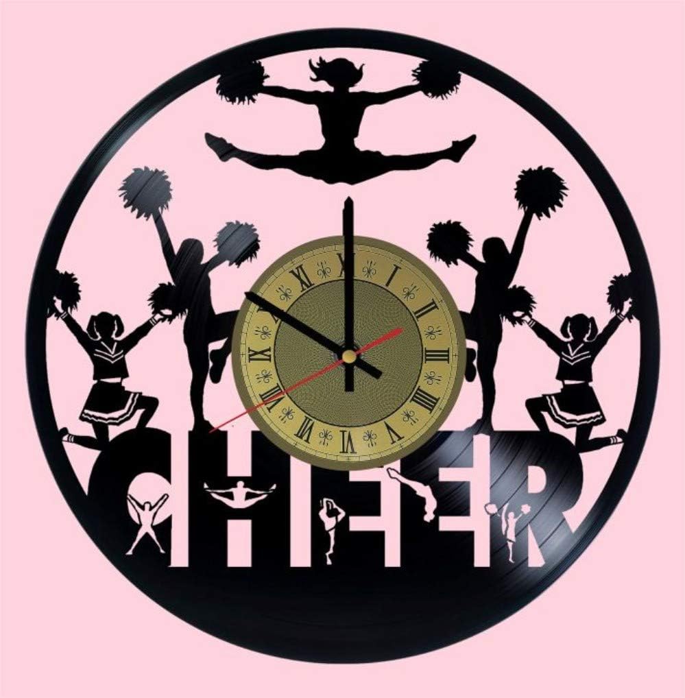 Amazon.com: Cheer Vinyl Clock | Cheerleading | Best Gift for Sport Fans ...