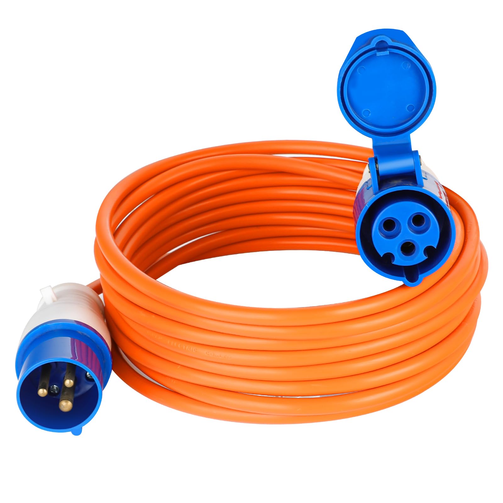 10M Extension Lead - Heavy Duty Caravan Hook Up Cable, 240V 16amp Cable ...