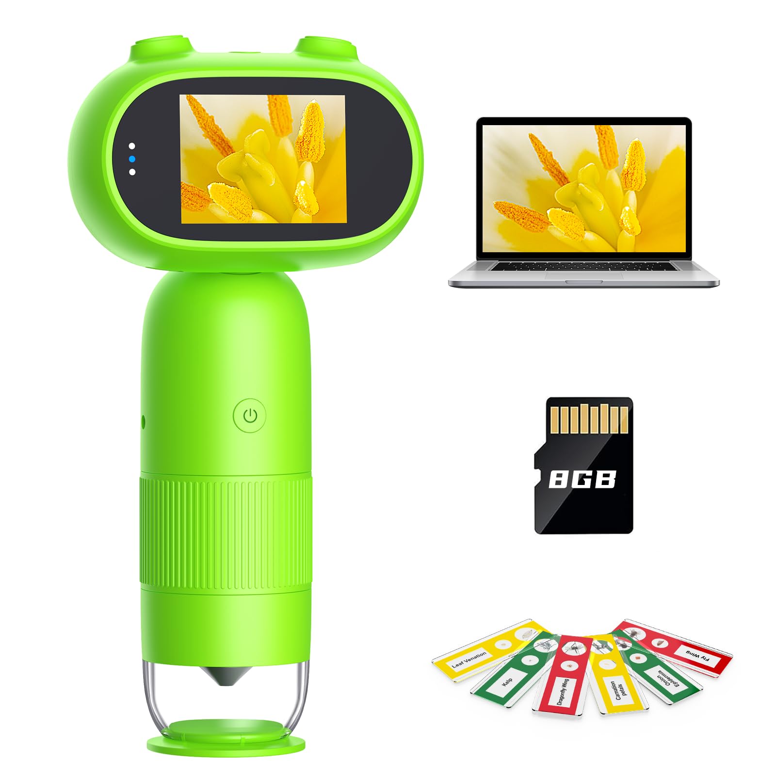 Amazon.com: Pocket Microscope for Kids with 2inch IPS Screen, Leipan ...