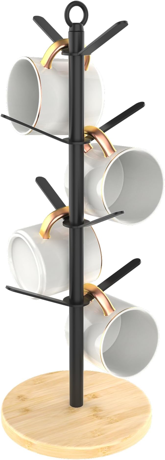 Amazon.com: Wisuce Bamboo Coffee Mug Holder Tree, Thicker Base Coffee ...