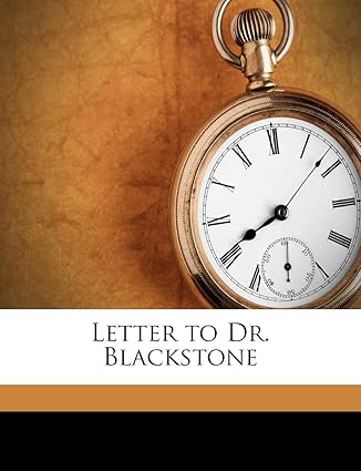 Amazon | Letter to Dr. Blackstone | Meredith, William, Blackstone 1723 ...