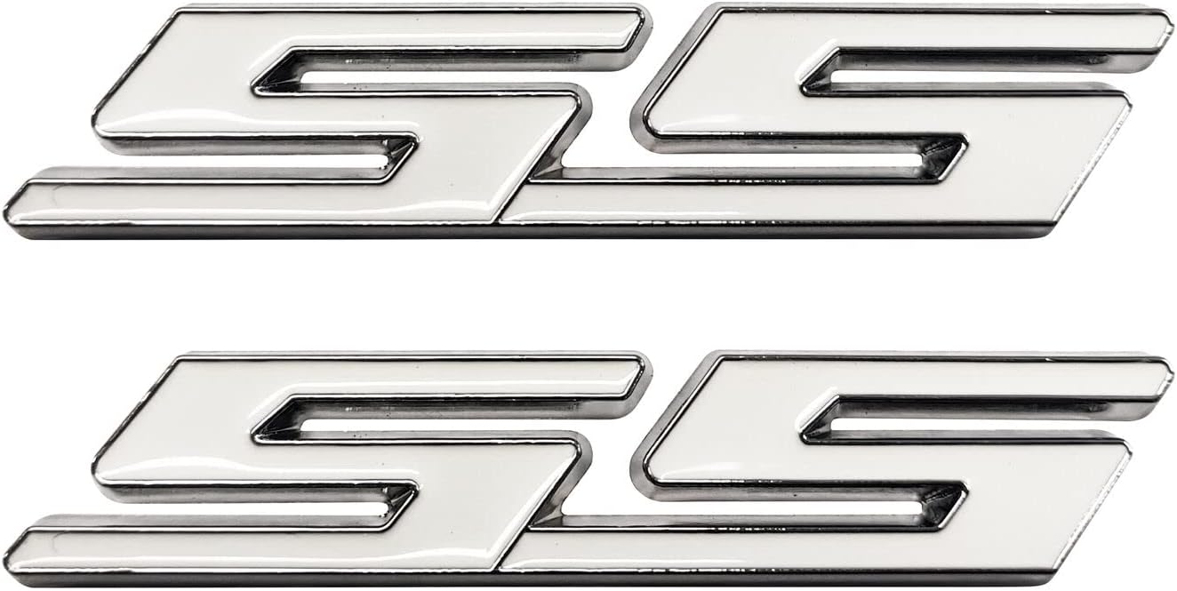 Amazon.com: 2X SS Emblems Metal 3D Side Fender Trunk Badge Decal ...
