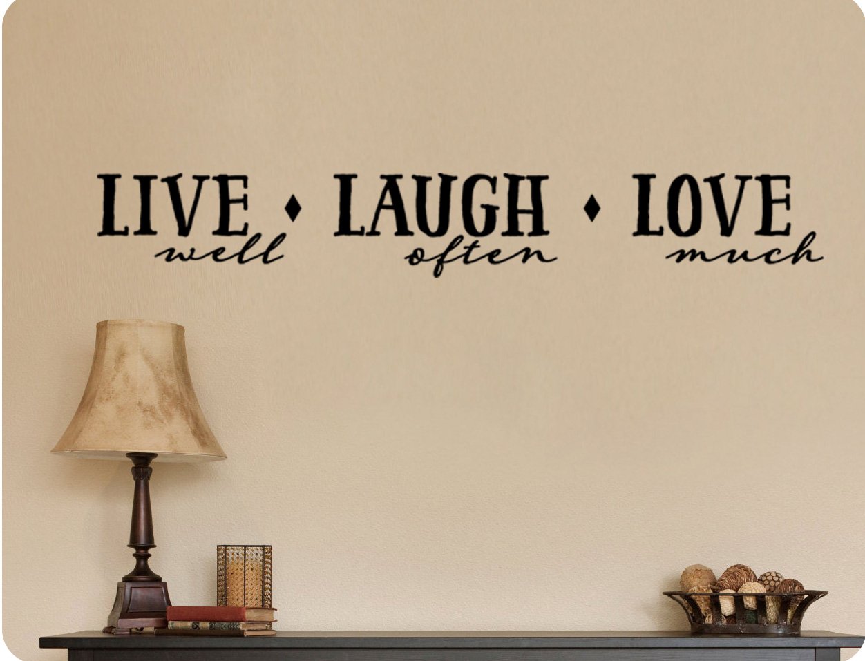 Live Well Laugh Often Love Much Wall Plaque