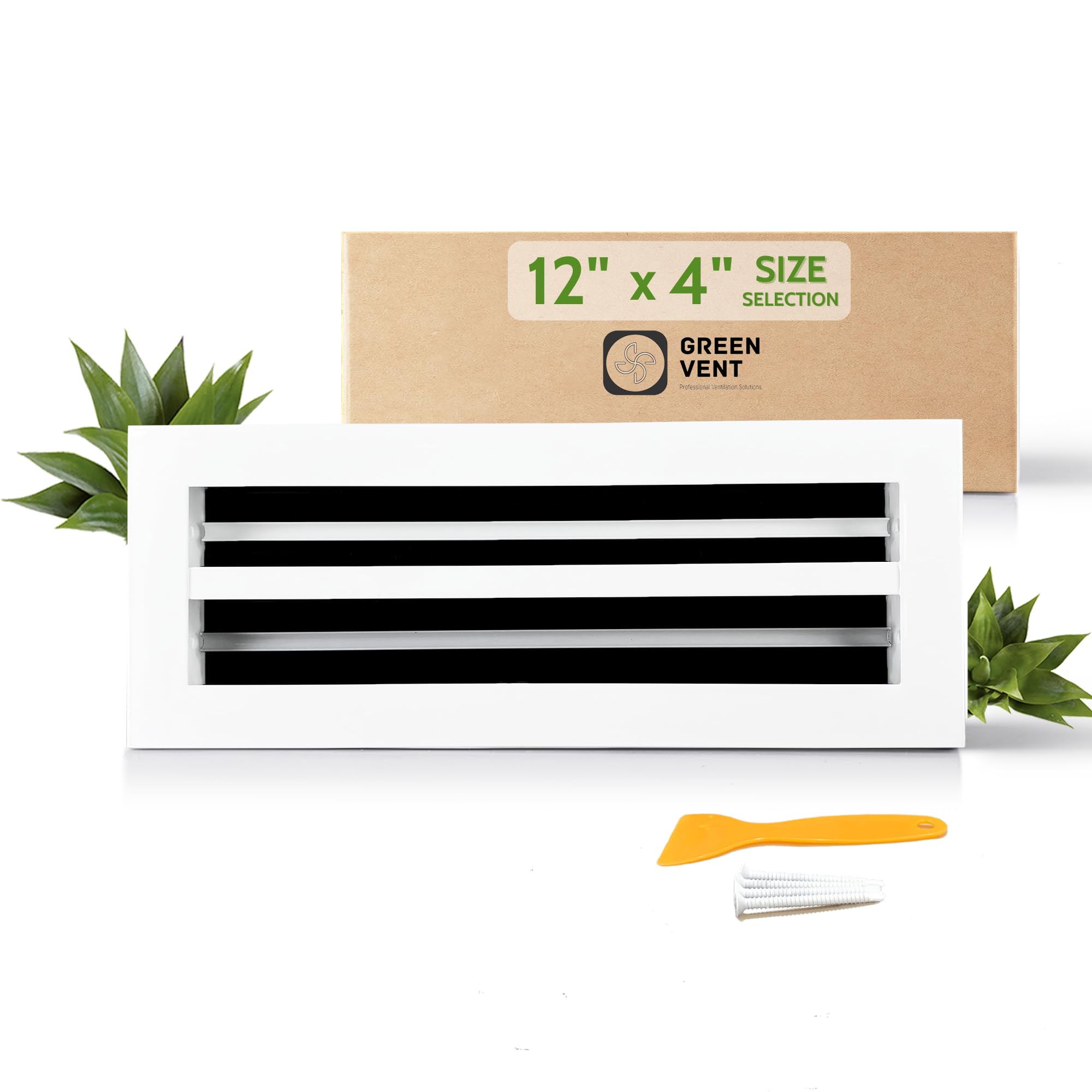 GREEN VENT - Vent Cover 12x4 - Decorative Aluminum Air Vent Covers for ...