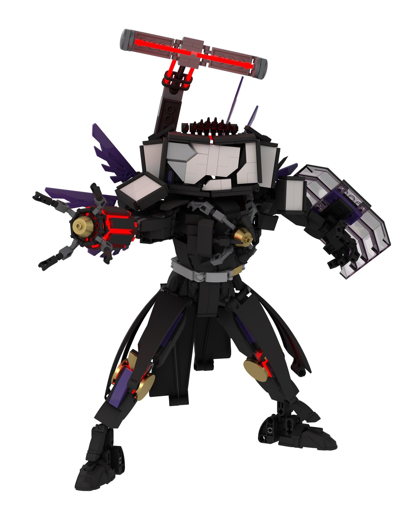 Amazon.com: GSHLGAO Skibid Toilet Building Blocks Damage Titan TV ...