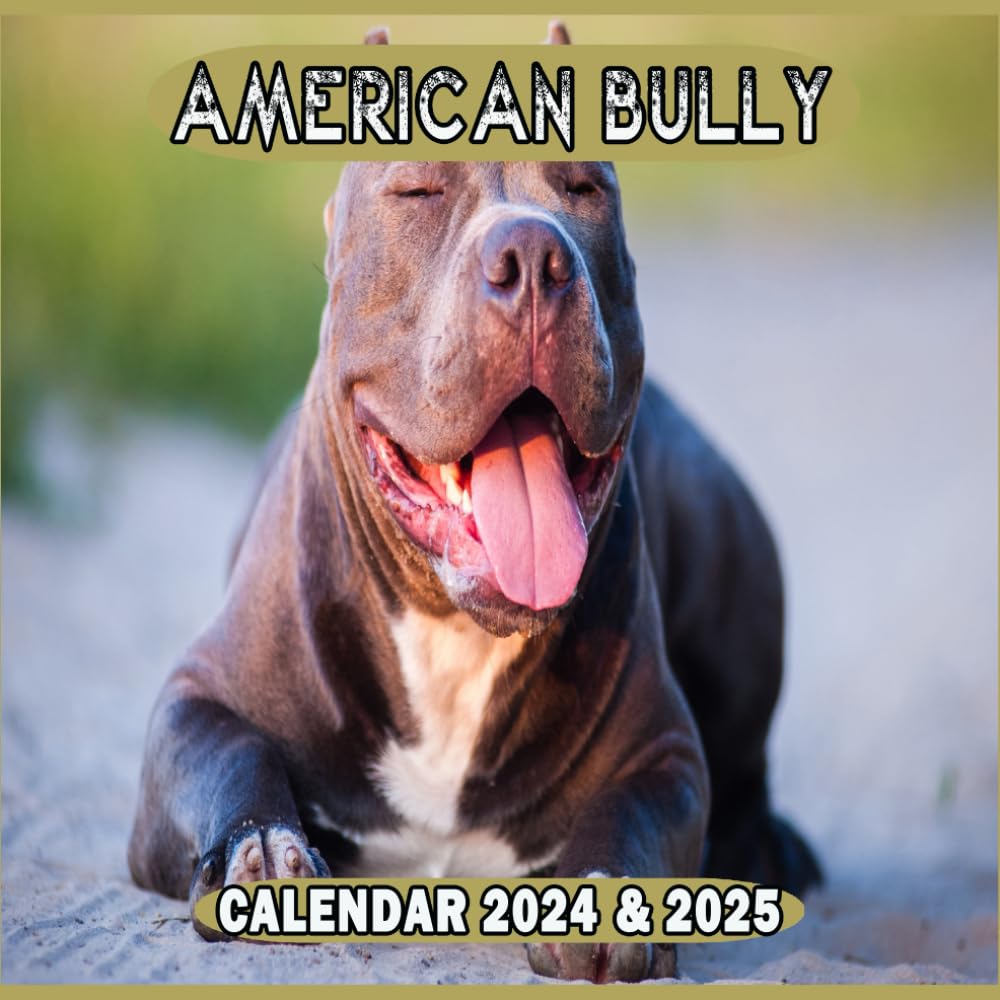 American Bully Calendar 2024 And 2025 Jan 2024 Dec 2025 | Desertcart INDIA