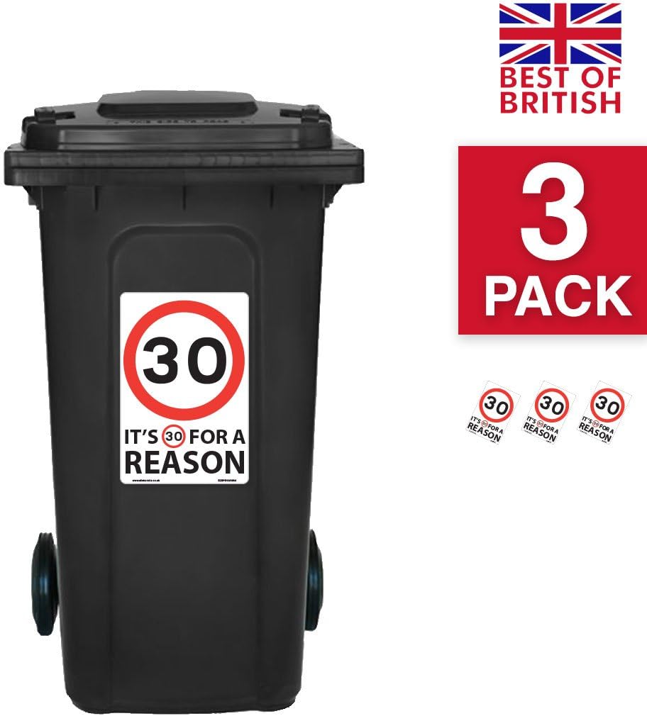 30 Mph Speed Signs ‘For A Reason!’ [3 X Pack] – A4 Vinyl Stickers ...