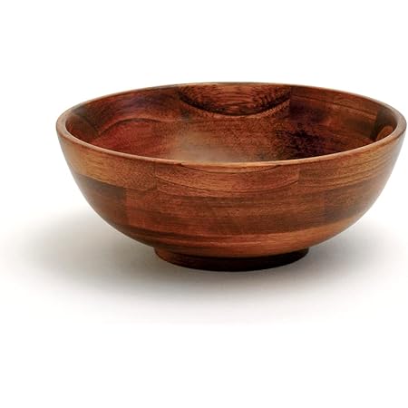 Amazon.com | Winco WWB-10 Wooden Woven Salad Bowl, 10-Inch, Brown ...