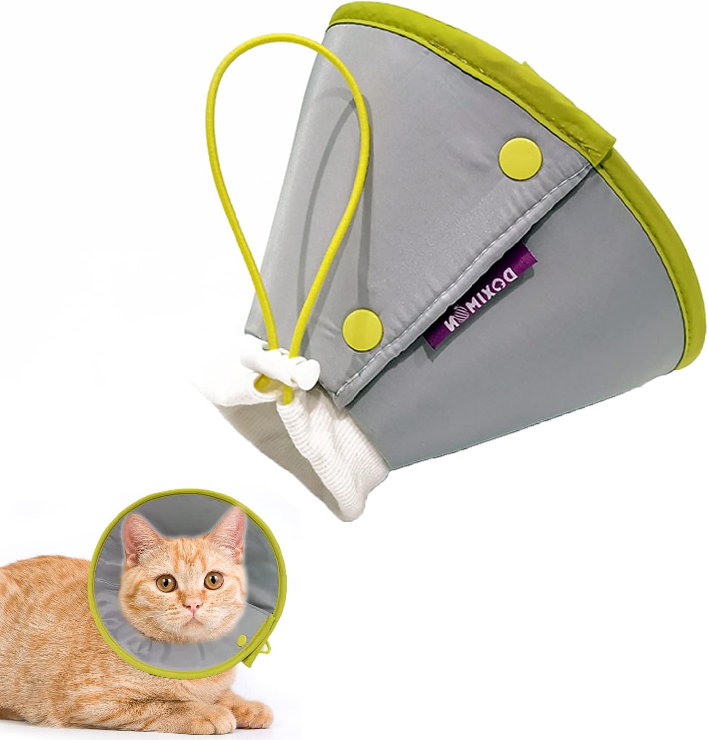 Amazon.com : Cat Cone Dog Cone Collar Soft Dotted Recovery Collar After ...