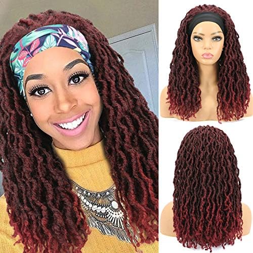 Amazon.com : ROSEBONY Headband Nu Faux Locs Braided Wigs for Black ...