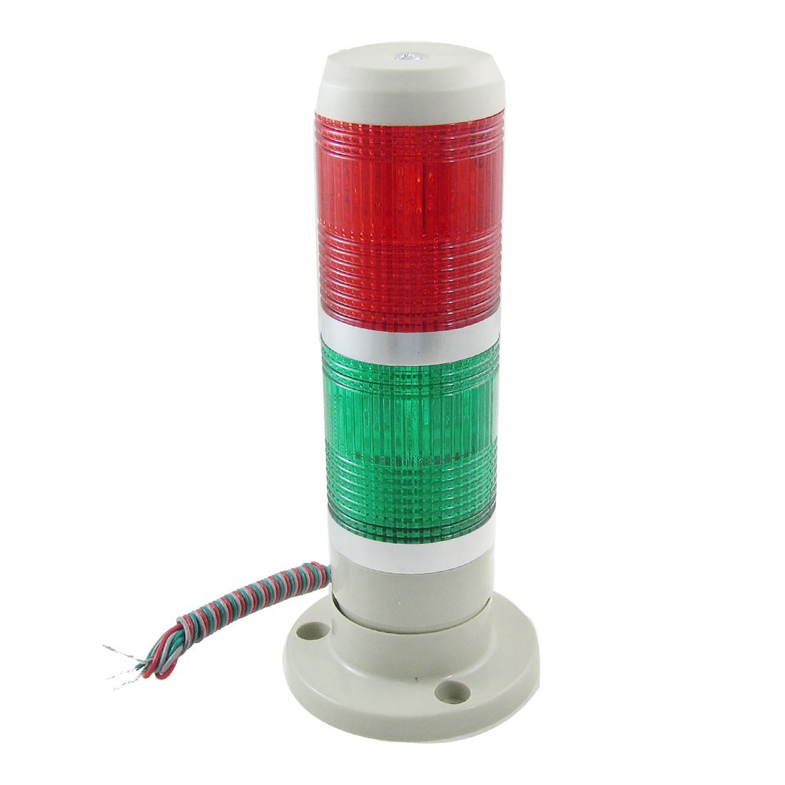 uxcell 24V DC Industrial Red Green LED Signal Tower Lamp Warning Stack ...