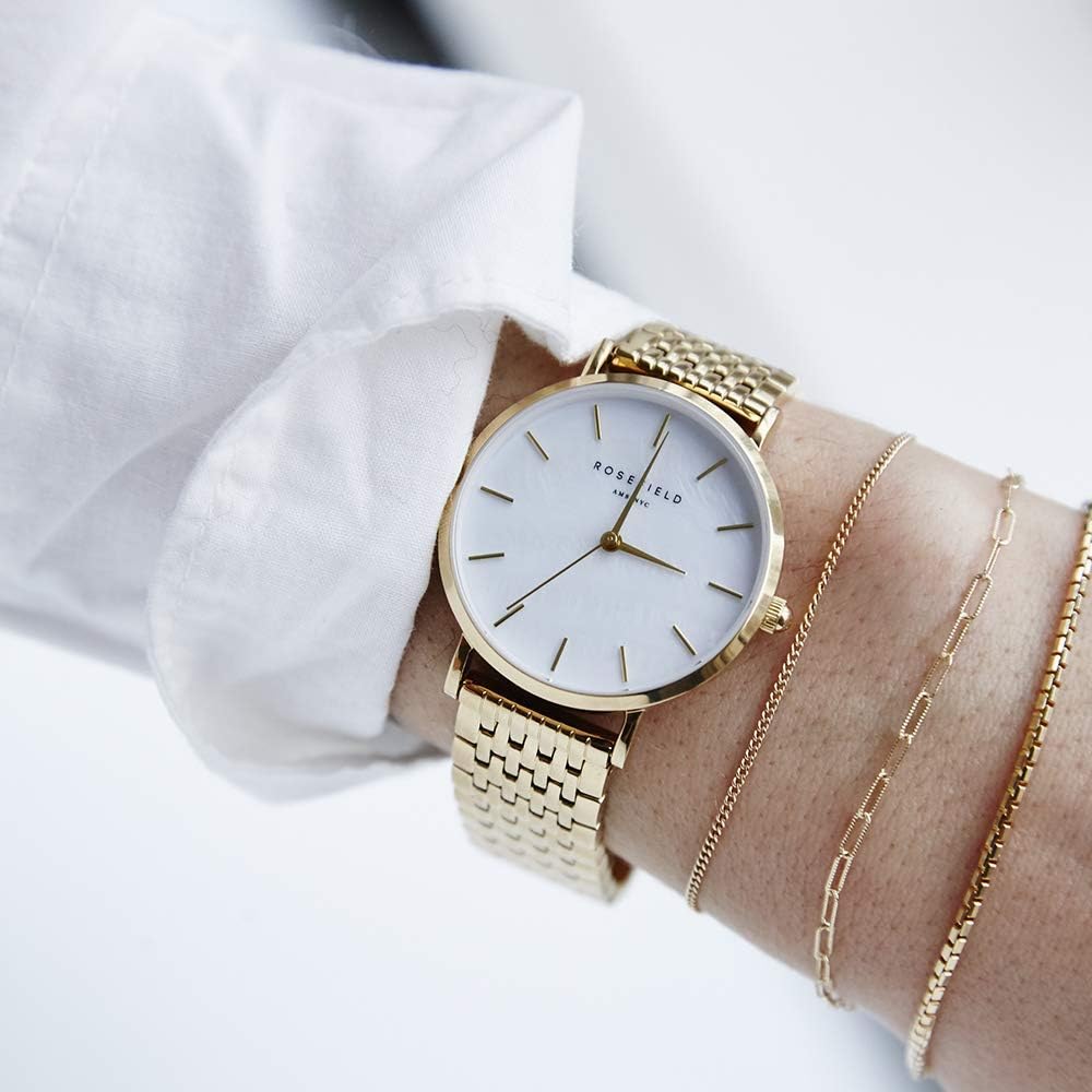 Uhr The Upper East Side" Perlweiss Gold Von Rosefield Online Kaufen Bei ...