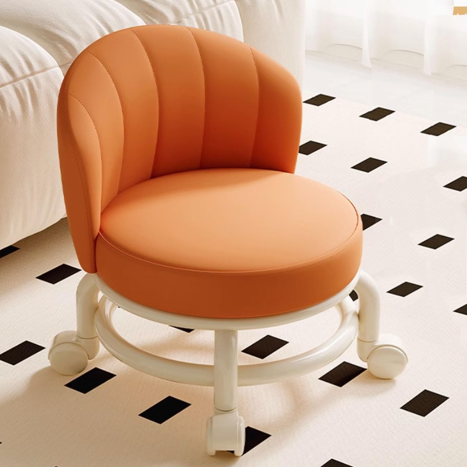 Amazon.com: Timati Rolling Pulley Stool, Portable Mini Shoe Stool ...