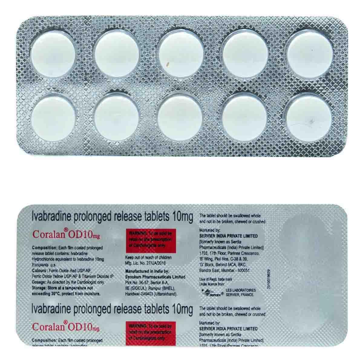 Coralan OD 10 mg - Strip of 10 Tablets : Amazon.in: Health & Personal Care