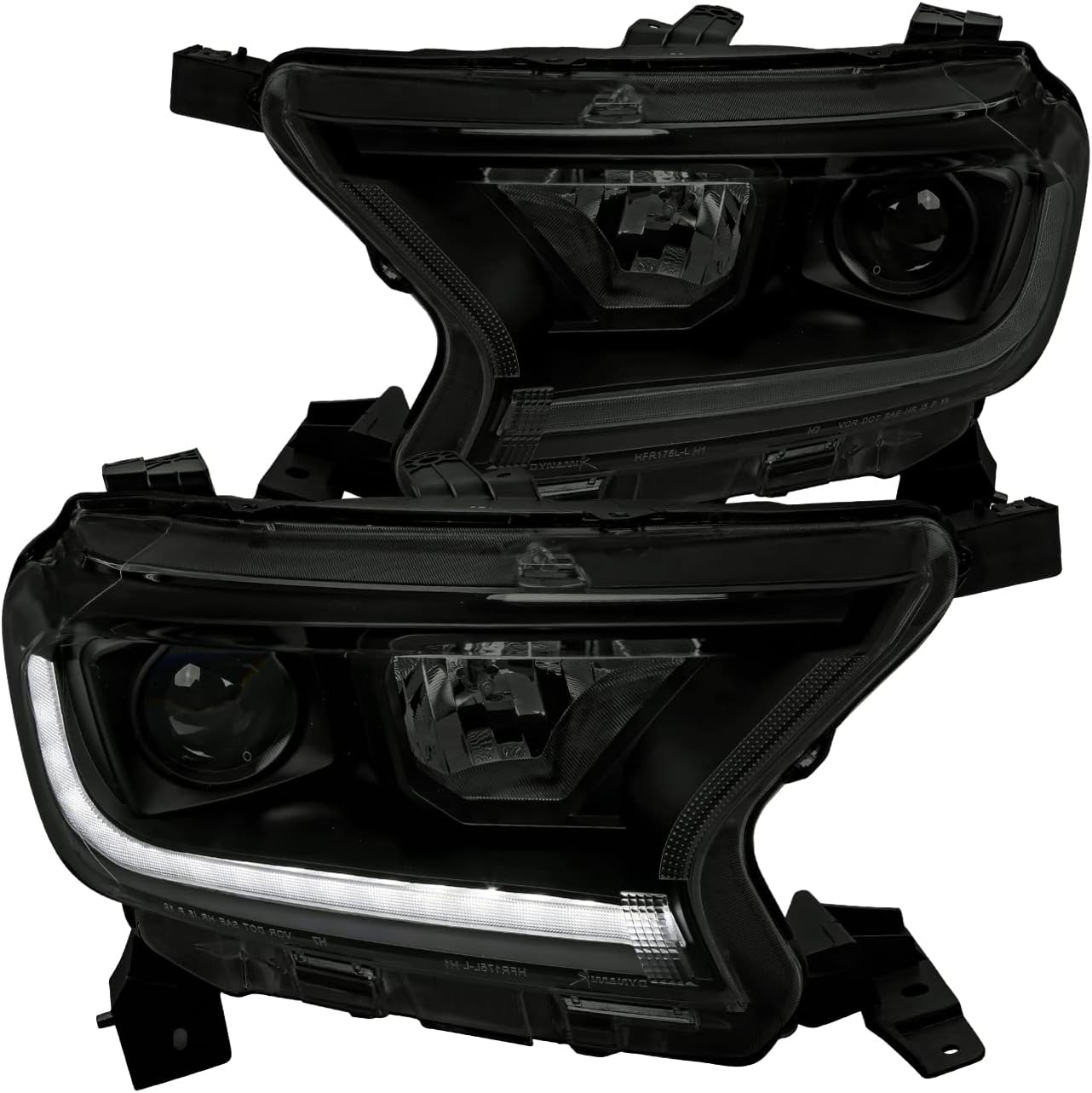 Amazon.com: Coolstuffguru Black Housing Smoke Lens Sequential Projector ...