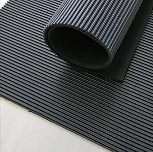 Shield Autocare Rubber Matting Roll | 1m x 1.2m Fine Ribbed Rubber ...