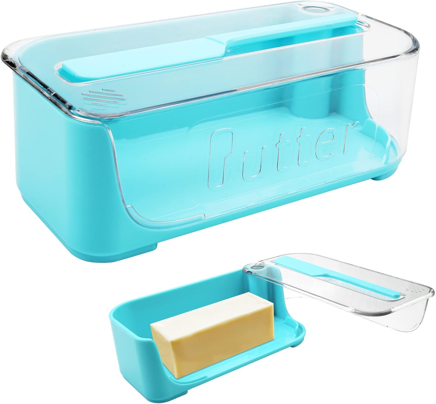 Amazon.com | Butter Dish with Lid and Knife, Butter Container for ...