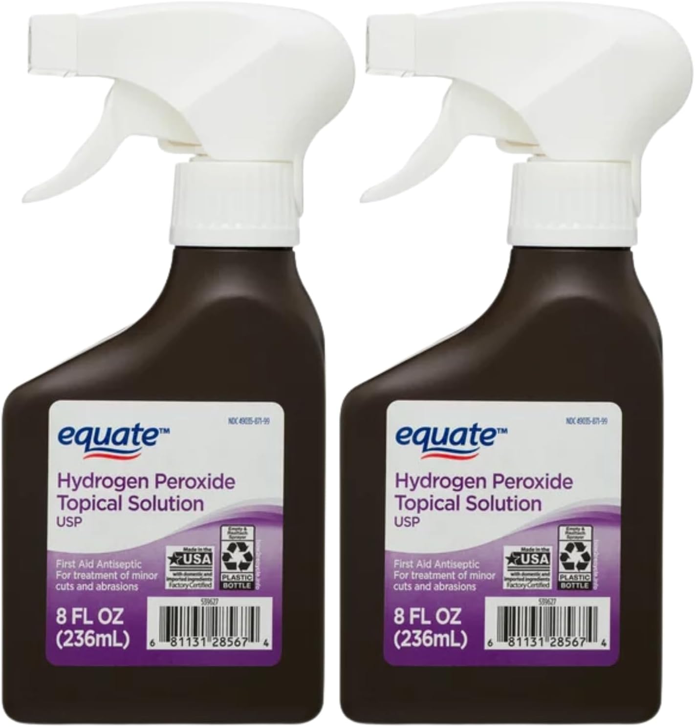 Amazon.com: Equate 3% Hydrogen Peroxide Topical Solution Antiseptic ...