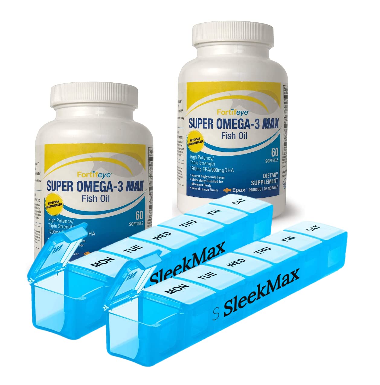 Buy SleekMax, Fortifeye s Super Omega 3 MAX Fish Oil Natural ...