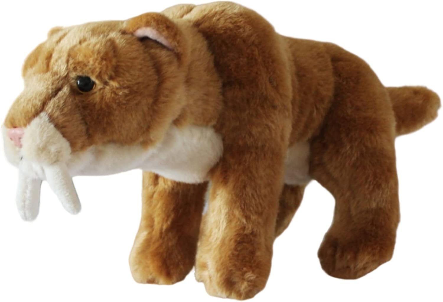 Amazon.com: FRANKIEZHOU Smilodon Stuffed Animal-Brown 10.63",Realistic ...