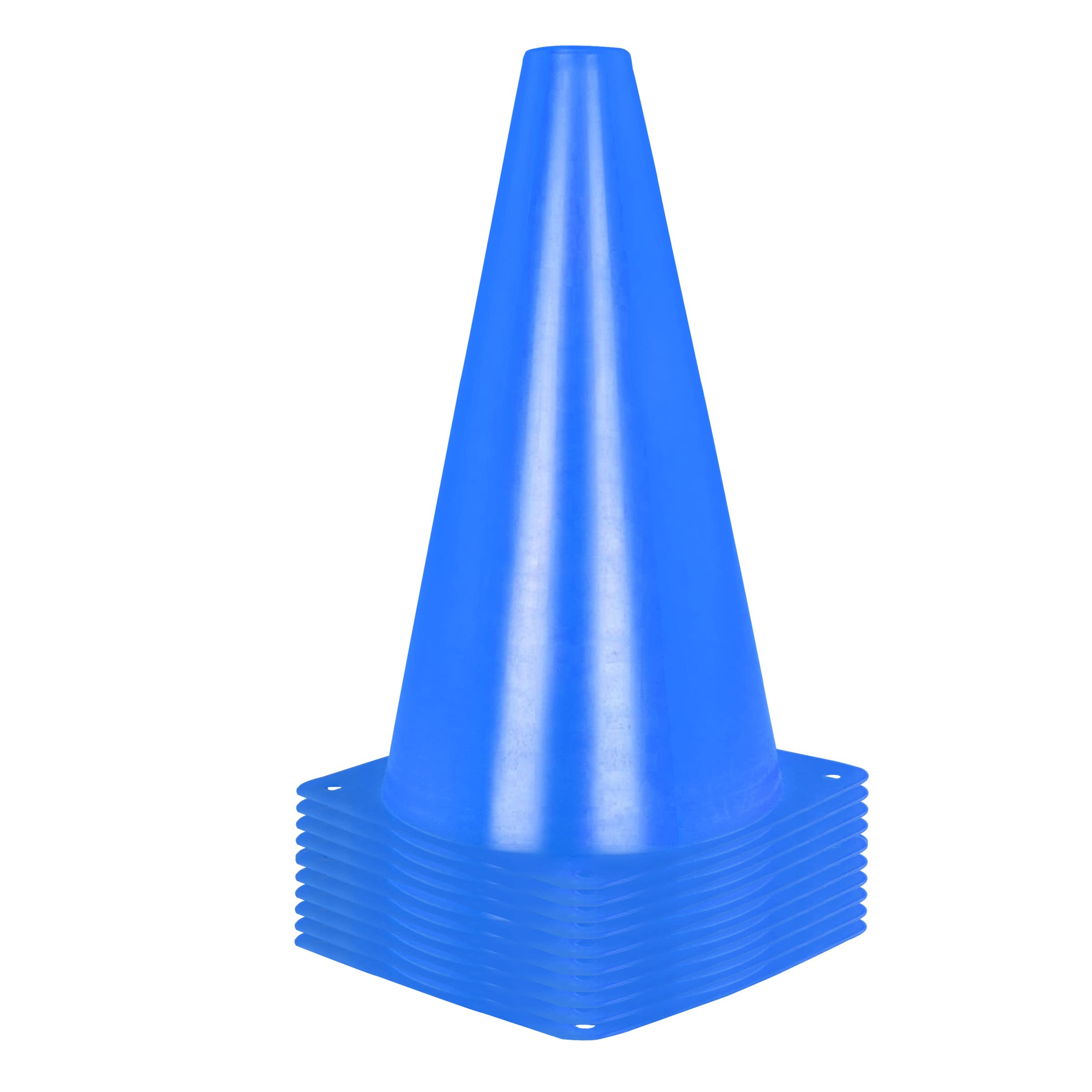 Snapklik.com : Alyoen 9 Inch Traffic Cones, Plastic Sport Cones, Blue ...