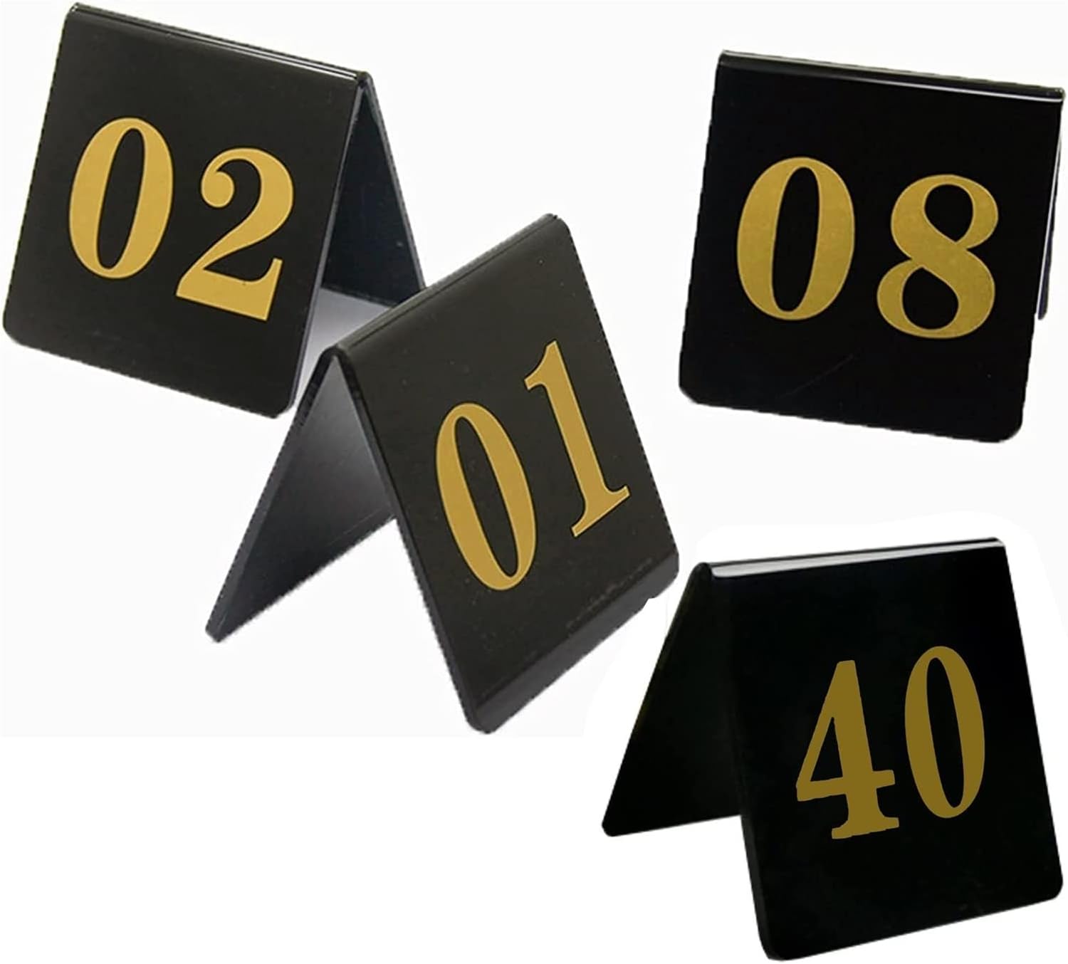 Amazon.com: V3VOGUE Acrylic Tent Style Table Numbers Signs - Table ...