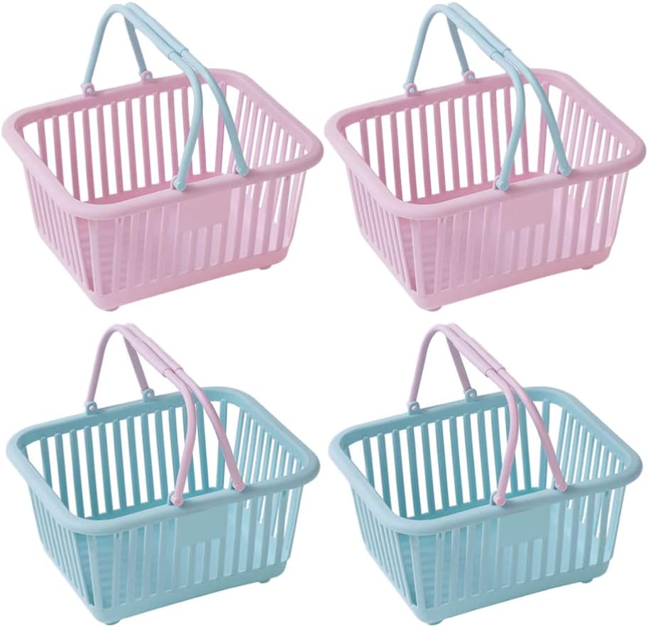 Amazon.com - Play Store 4 Pieces Kids Small Shopping Basket Mini ...