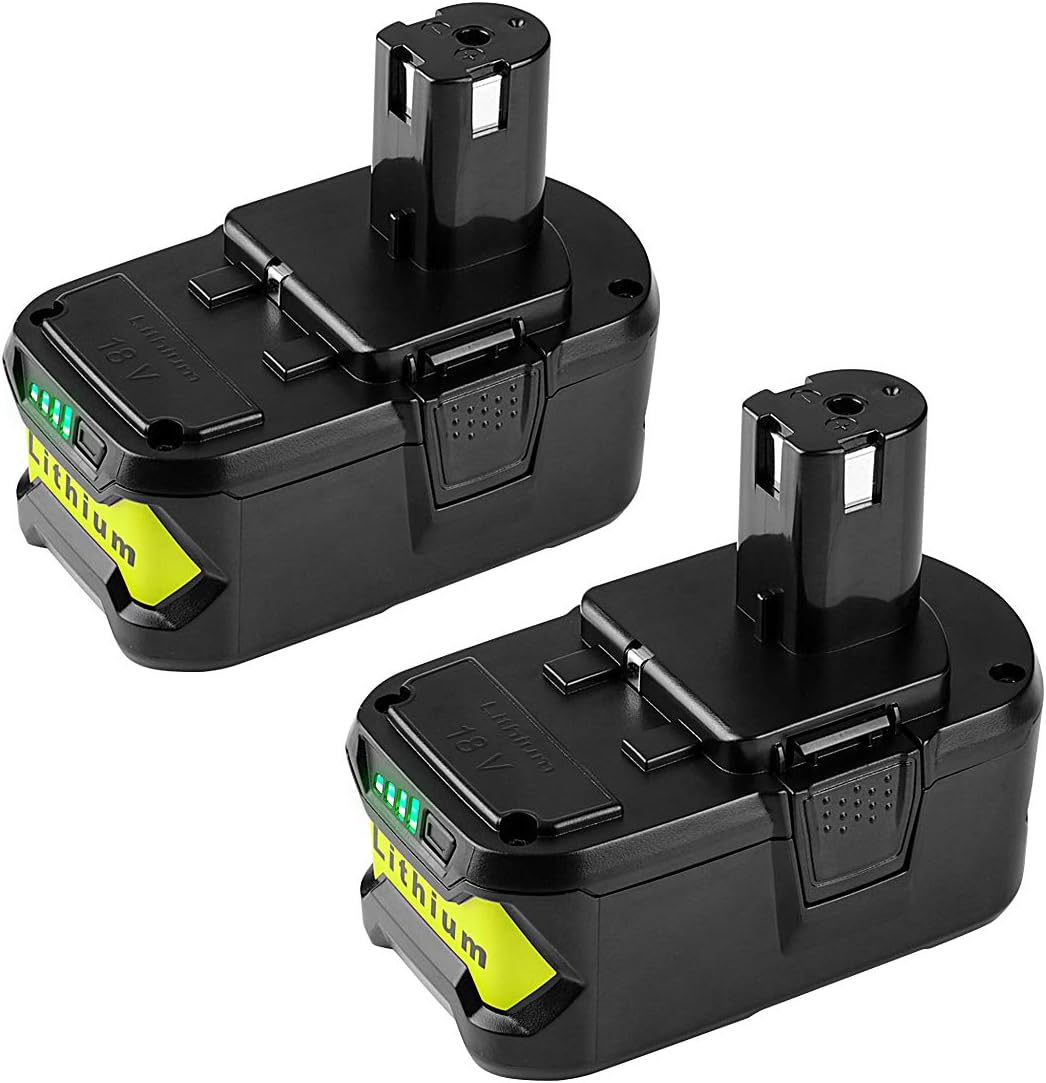 Energup 2Pack 6500mAh 18V Replacement for Ryobi Battery Compatible with ...