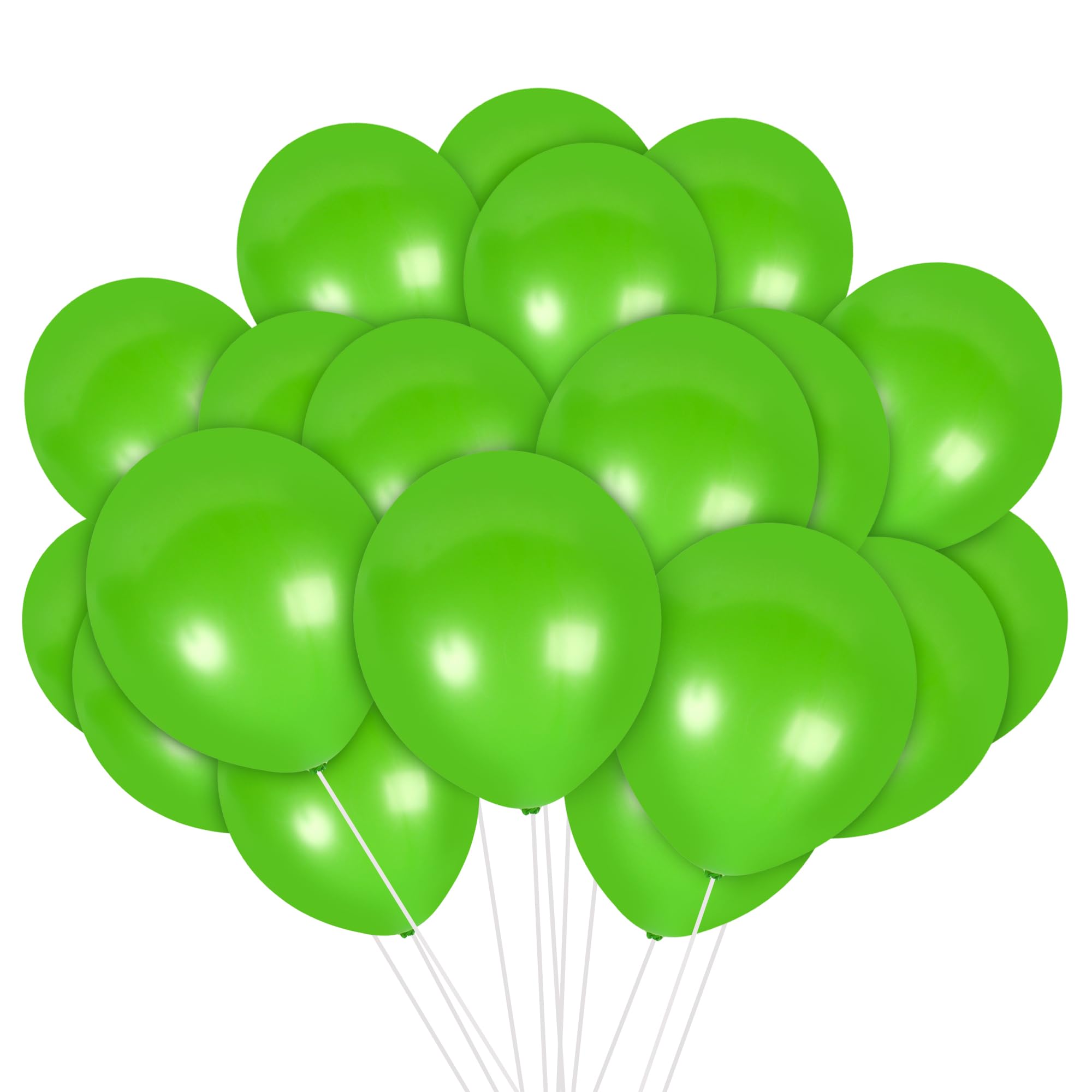 Amazon.com: Treasures Gifted Glossy Neon Green Balloons 12 inch 36 Pack ...