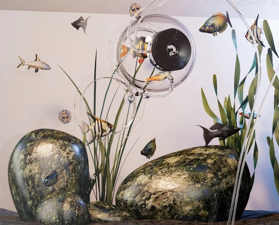 TankMatez 4.5 Inch Hydraulic Bubble Aquarium Acrylic Fish Trap With ...