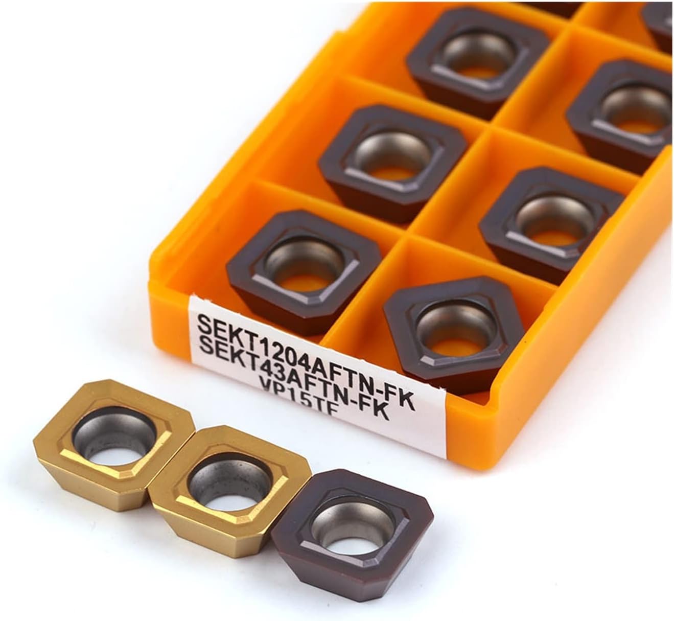 Amazon.com: DUPHA CNC Carbide Insert Cutter SEKT1204AFTN-FK VP15TF ...