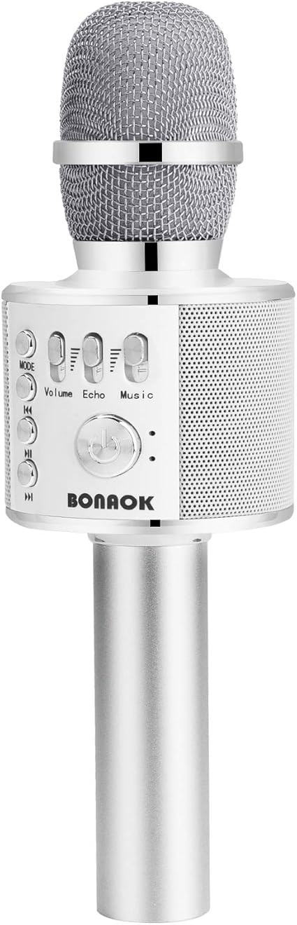 Amazon.com: BONAOK Wireless Bluetooth Karaoke Microphone,3-in-1 ...
