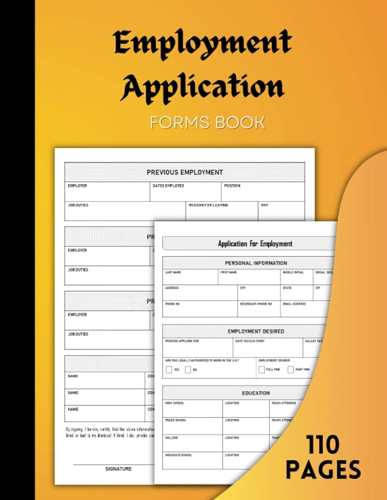 Printable Job Application For Employment 300+ Job Application Forms