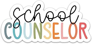 Amazon.com: (3PCs) School Counselor Sticker, Counseling Teacher ...