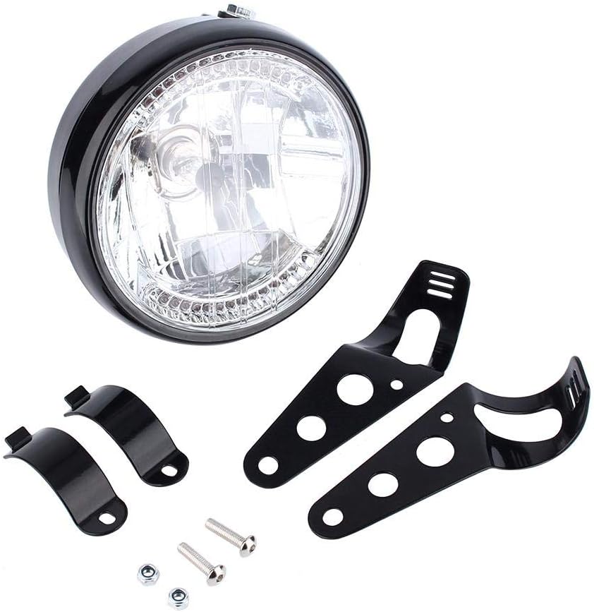Motorcycle LED Headlight, 7 inch Universal 12V H4 35W Round Motorcycle ...