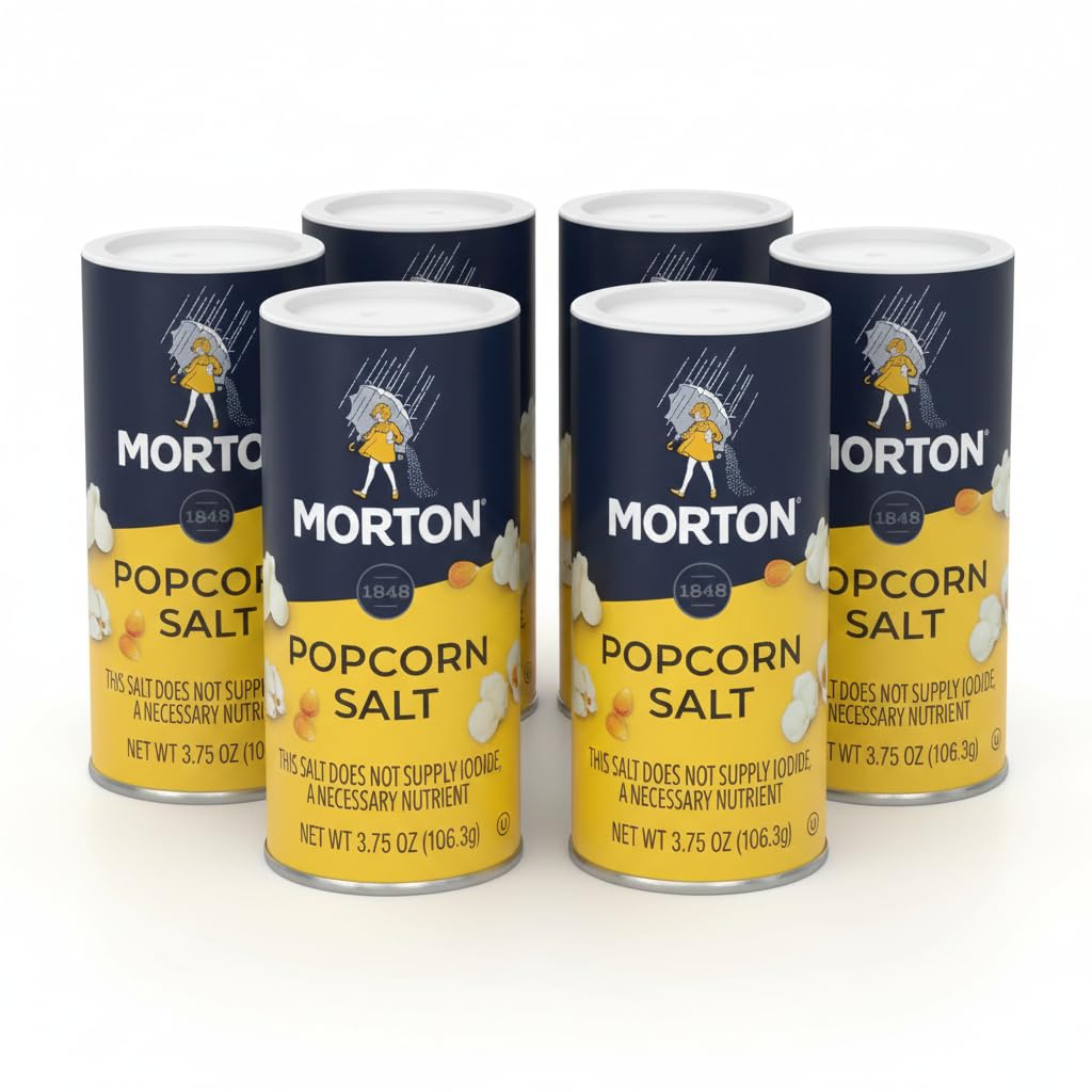 Amazon.com : Morton Popcorn Salt Shaker, 3.75 oz, 6 Pack : Grocery ...