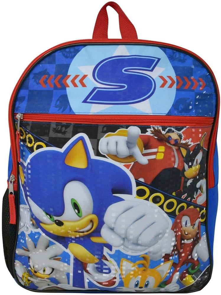 Amazon.com: Sonic the Hedgehog Mini Backpack with Lunch Box Set ...