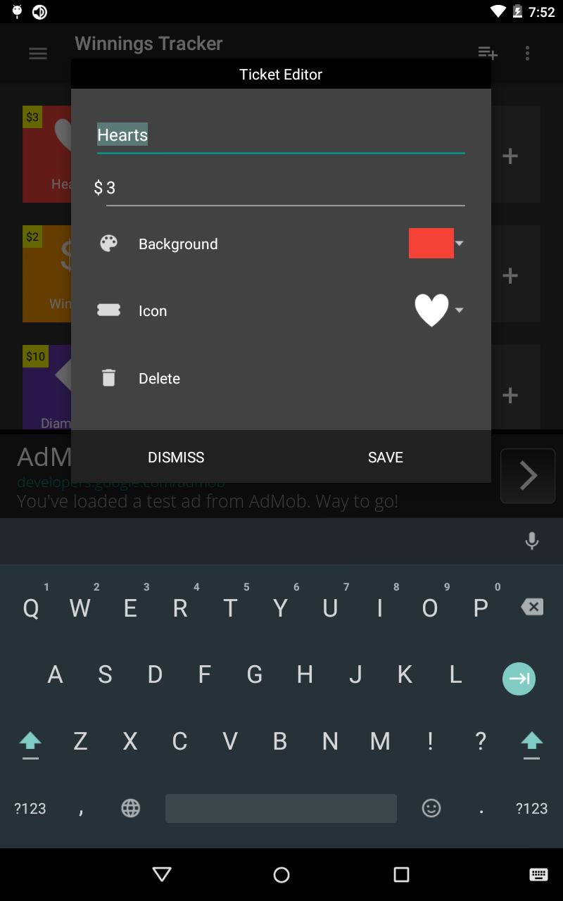 Winnings Tracker: Scratch Off Tracker / Scratch Card Logger - App on ...