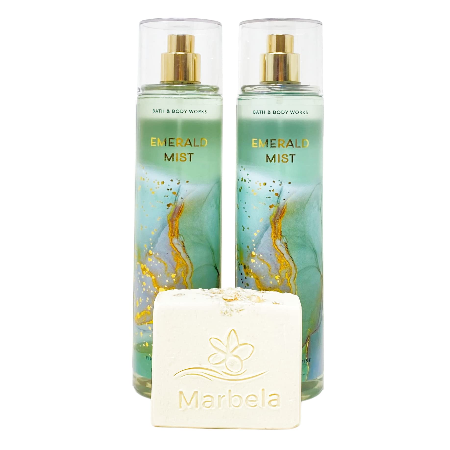 Amazon.com : Bath & Body Works Emerald Mist 2 Piece Fine Fragrance Mist ...
